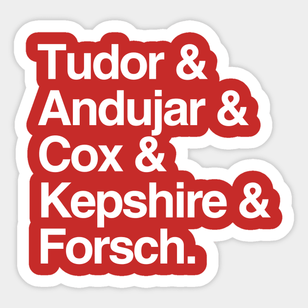 1985 Cards Rotation - Archcitytees - Sticker | TeePublic
